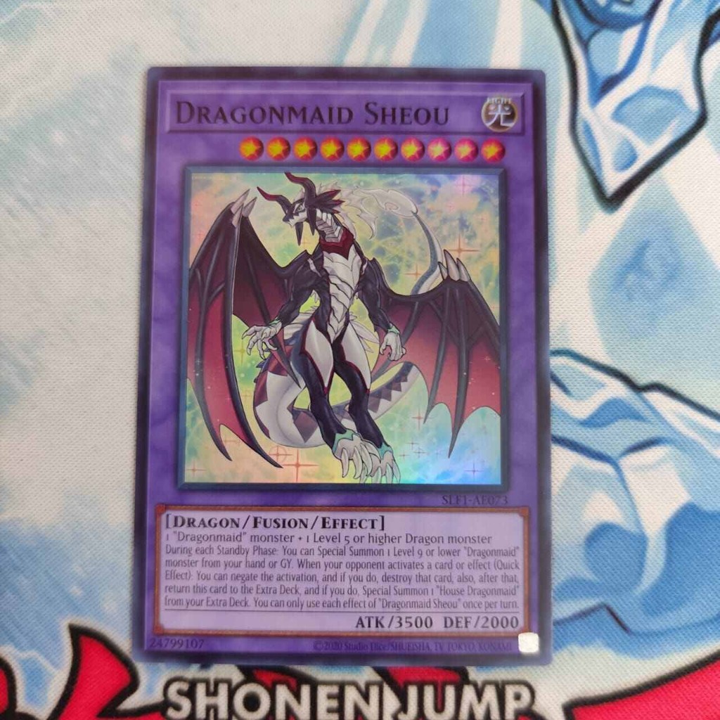 Jual yugioh AE dragonmaid sheou SLF1-AE073 SR original | Shopee Indonesia