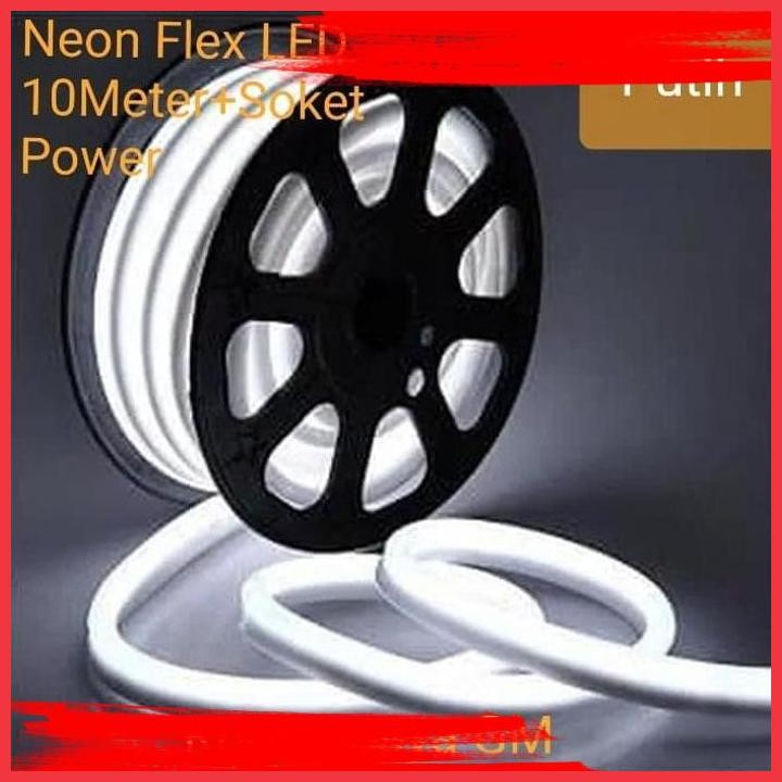 Jual (KJG) LAMPU LED SELANG NEON FLEX / SELANG SUSU 10 METER - PUTIH ...