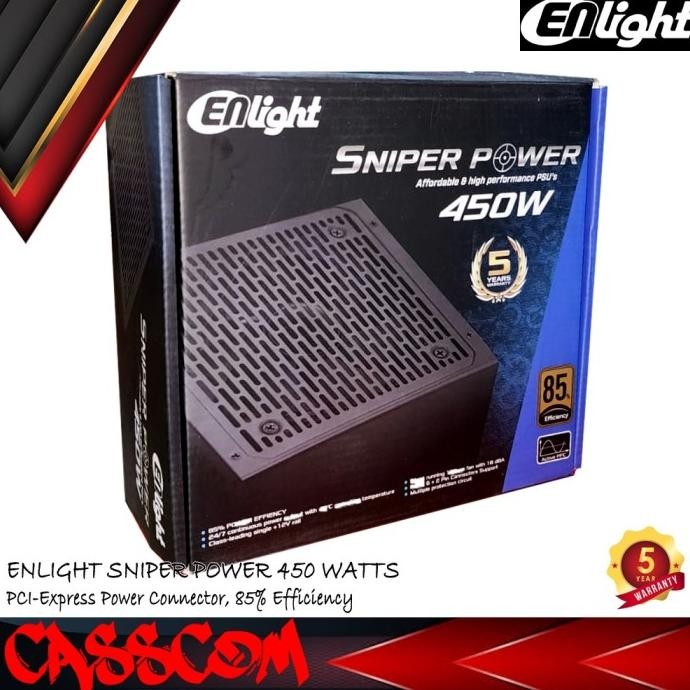 Jual Power Supply Enlight Sniper Power 450W 80+ BRONZE (PSU) | Shopee ...