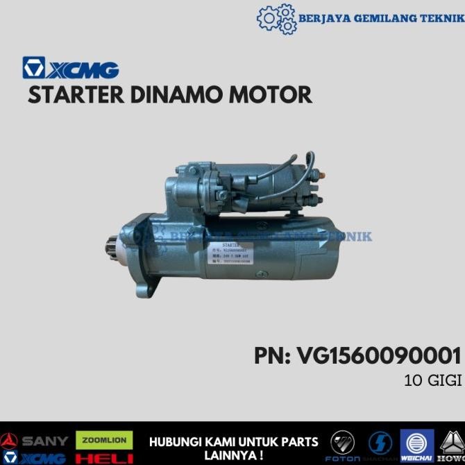 Jual VG1560090001 Starter Dinamo Motor HOWO Sinotruck XCMG Sparepart ...