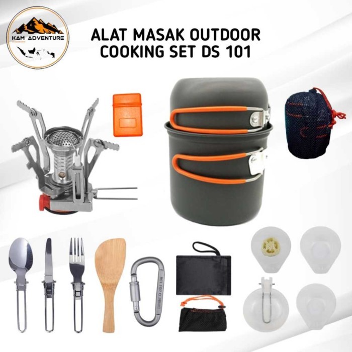 Jual cooking set camping naturehike - alat masak set lengkap - nesting ...