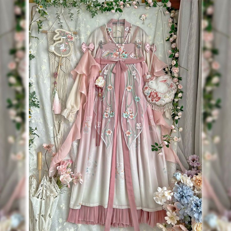 Jual Women's Han Chinese Clothing Improved Han Elements Suit Chest ...