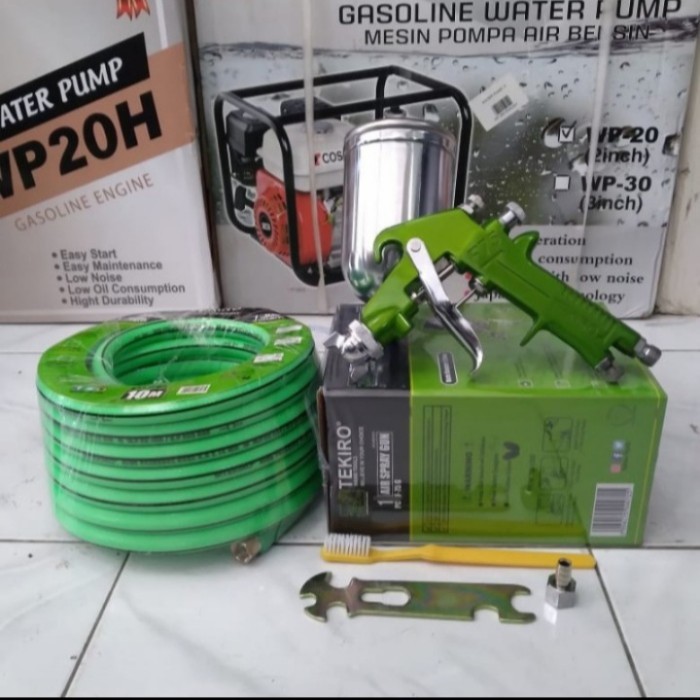 Jual Paket Alat Cat Spraygun F75 Tekiro+Selang 10Meter Tekiro | Shopee ...