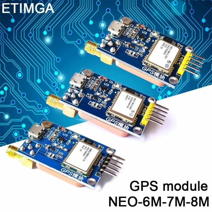 Jual Module Gps Ublox Neo-8N V2 Neo 8M Micro Usb Double Antena For ...