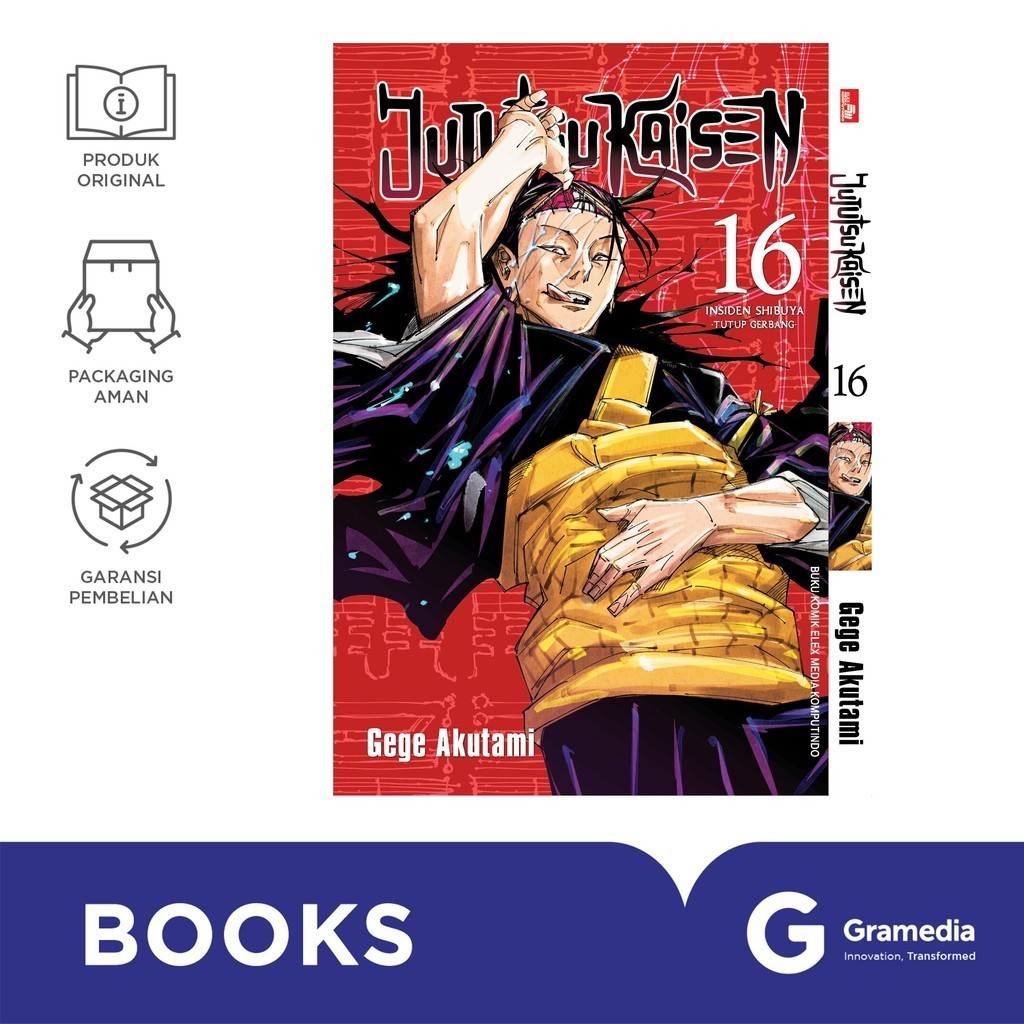 Jual Komik Jujutsu Kaisen 16 (Gege Akutami) | Shopee Indonesia