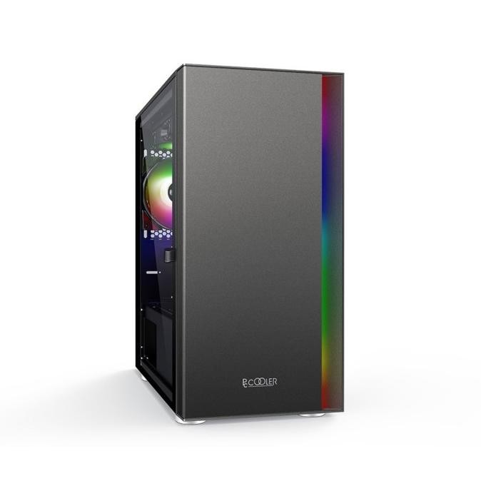 Jual Komputer CASING PCCOOLER / PC COOLER PLATINUM LM300 BLACK - mATX ...