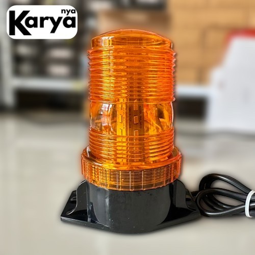 Jual LAMPU ROTARY ROTARI ROTATOR BEACON NON MAGNET LED 018 45 MATA 12 ...