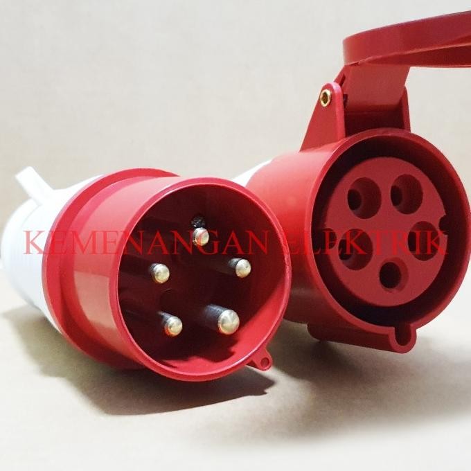 Jual Spesial Fort Mobile Socket Mounting + Plug 5 Pin 3 Phase 32A Set Waterproof | Shopee Indonesia