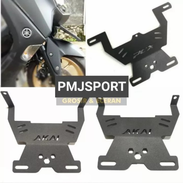 Jual Breket Plat Nomor Kumis Model Akai Racing Nmax Old Nmax New Aerox ...