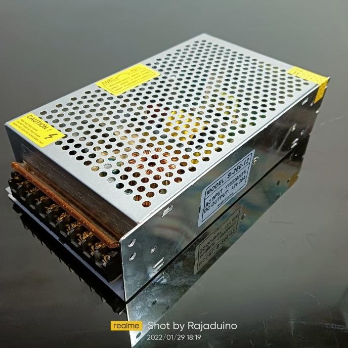 Jual POWER SUPPLY 12V 20A SWITCHING PSU SMPS ADAPTOR CCTV LED STRIP ORIGINAL DAN TERPERCAYA ...
