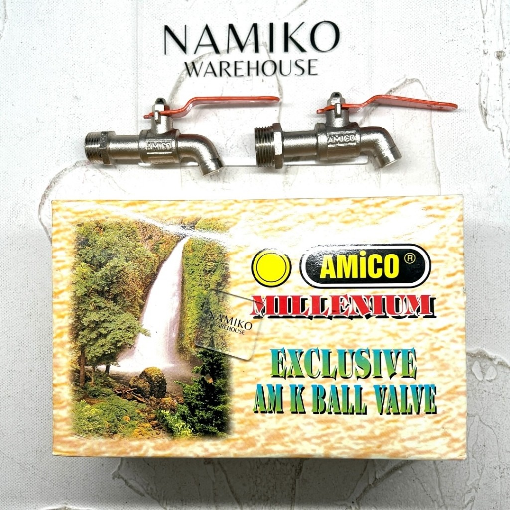 Jual AMICO Kran taman air tembok kuningan 1/2 3/4 inch | Shopee Indonesia