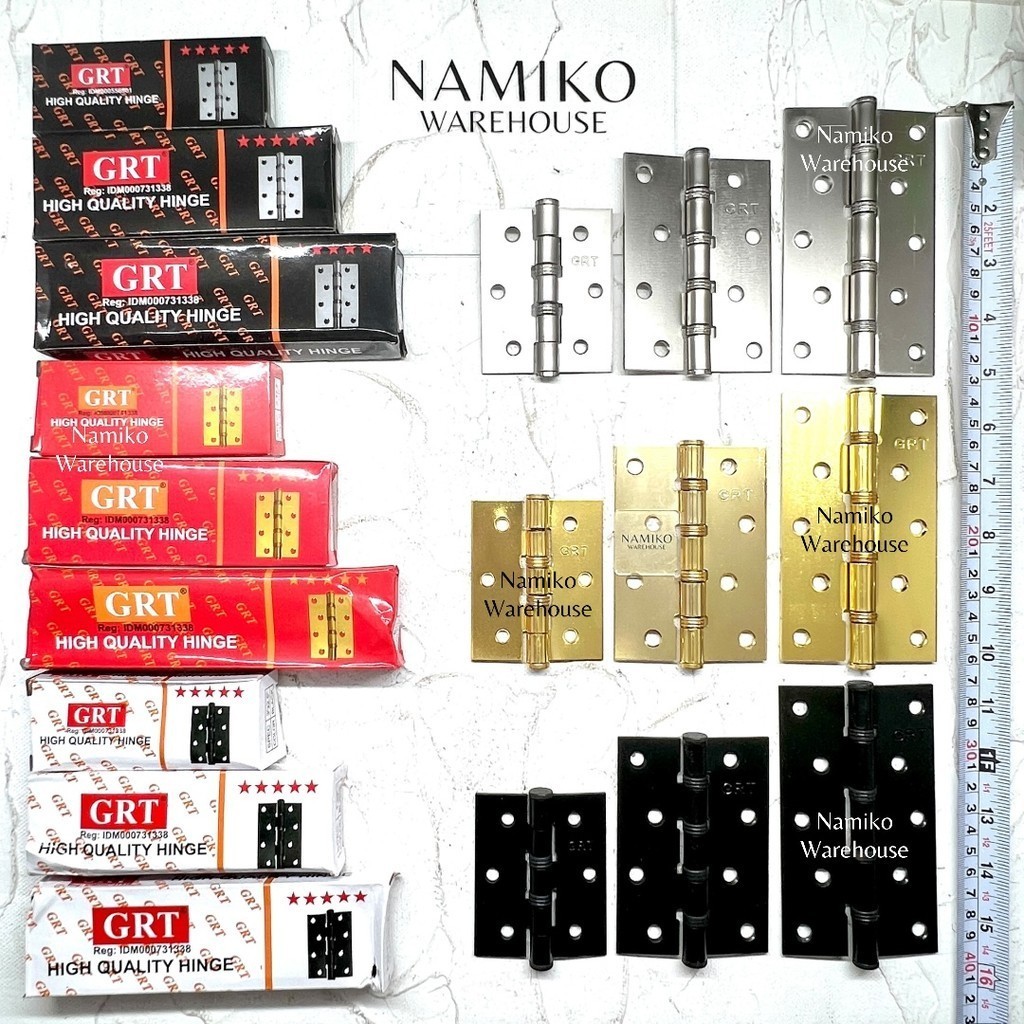 Jual GRT engsel pintu jendela bearing 3 4 5 inch SN GP Black | Shopee ...