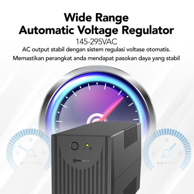 Jual Micropack MFU-650 UPS Anti petir 650VA 390WATT Battery 7Ah Garansi | Shopee Indonesia