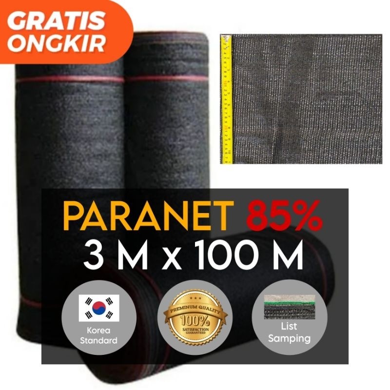 Jual 1 Roll Jaring Paranet 85 75 Hade Net 3M 100M Jaring Anti Matahari | Shopee Indonesia