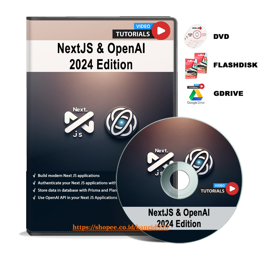 Jual Video Tutorial Nextjs & Openai - 2024 Edition | Shopee Indonesia