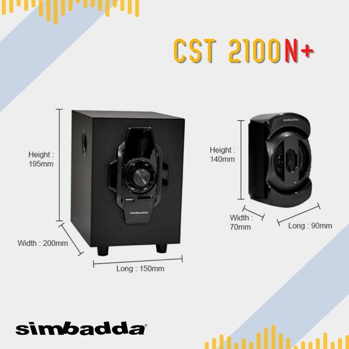 Jual Speaker Bluetooth Simbadda CST 2100N+ / Subwoofer Bass Music ...
