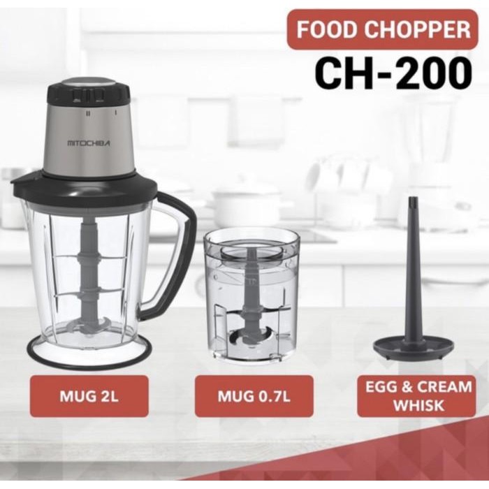Jual Blender Daging & Bumbu /Food Chooper Mitochiba Ch200 | Shopee ...