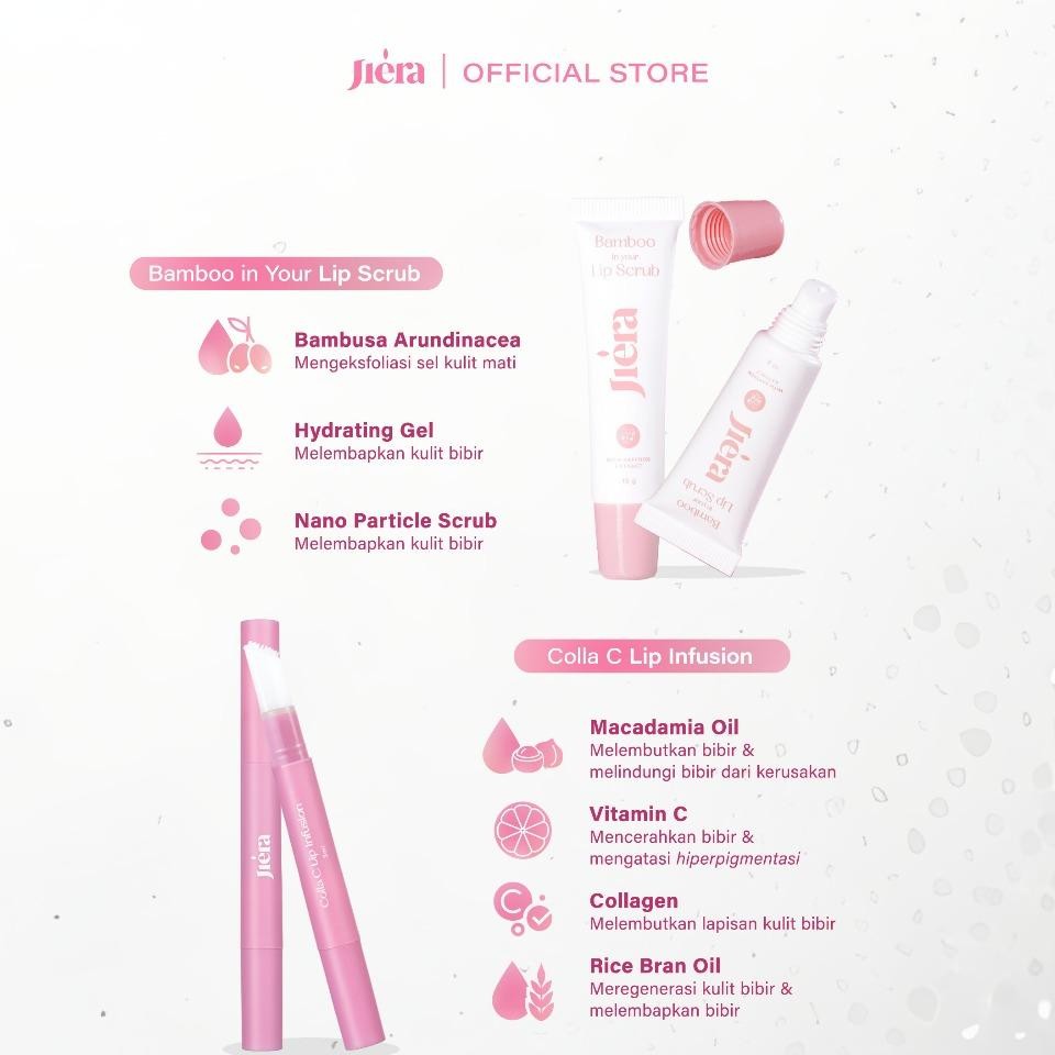 Jual Bundling Jiera Colla C Lip Infuion Lip Eence Jiera Lip Crub 10Gr ...