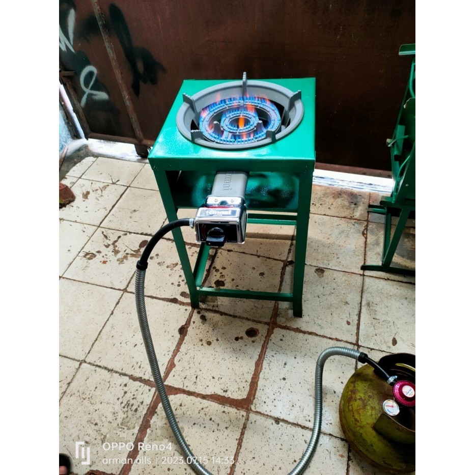 Jual Jual kompor gas api besar/api seribu rinnai 1set + tungku ...
