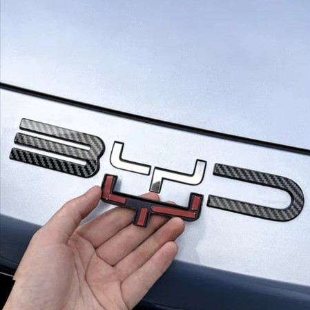 Jual BYD Seal Atto3 Dolphin M6 Carbon Penutup Pelindung LOGO Bumper ...