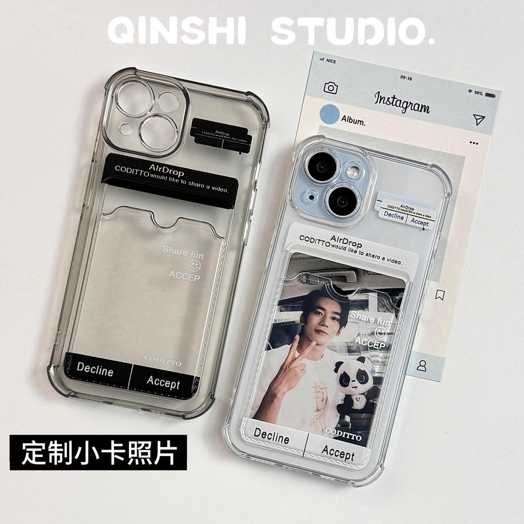 Jual Elegan Luar Negeri Transparan Card Holder Silikon Casing SAMSUNG A17 A07 A15 A06 A35 A55 5G ...