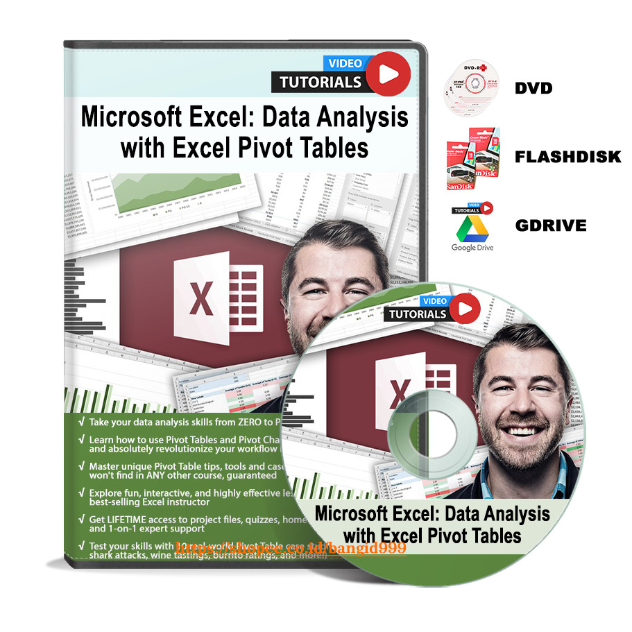 Jual Video Tutorial Microsoft Excel - Data Analysis With Excel Pivot Tables | Shopee Indonesia