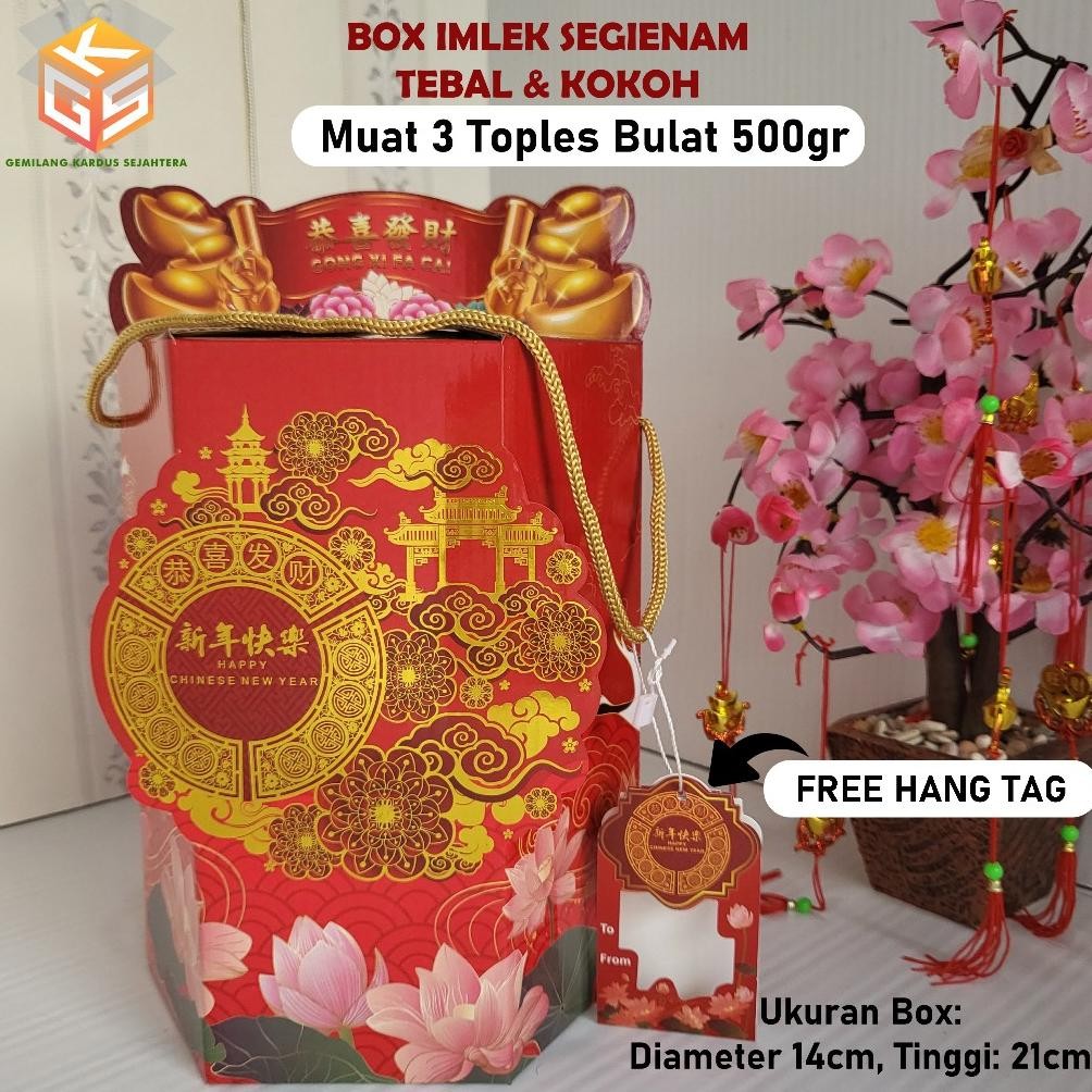 Jual 10pcs Box Imlek [FREE HANGTAG] | ukuran 3 Toples 500gr | Box ...