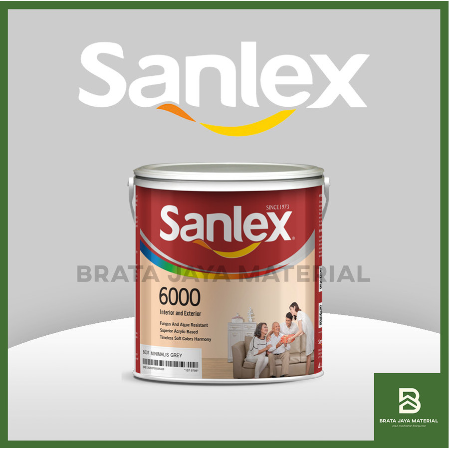 Jual Cat Paint Sanlex 6000 Wall Tembok 1Kg Kilogram - White Putih ...