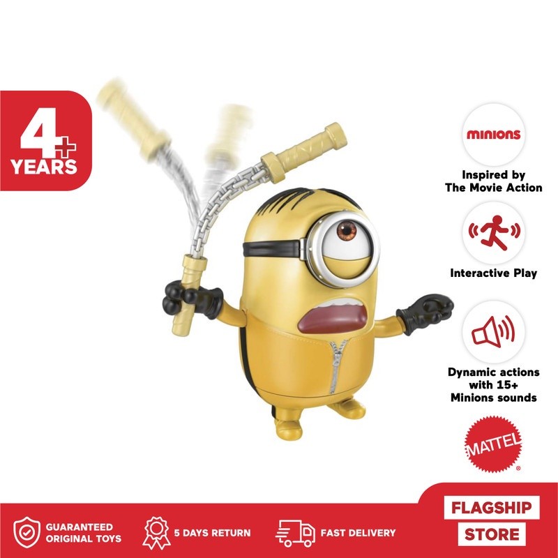Jual Minions The Rise of Gru Mighty Minions Stuart - Mainan Action ...