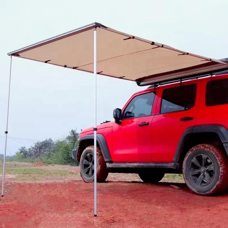 Jual camping portable car awning waterproof car side tent shade ...