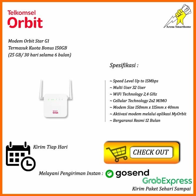 Jual Telkomsel Orbit Star G1 Modem Wifi 4G | Shopee Indonesia