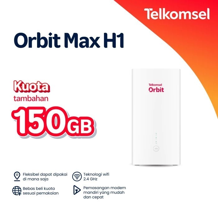 Jual Modem Wifi Rumah Orbit Max H1 Telkomsel BNIB | Shopee Indonesia