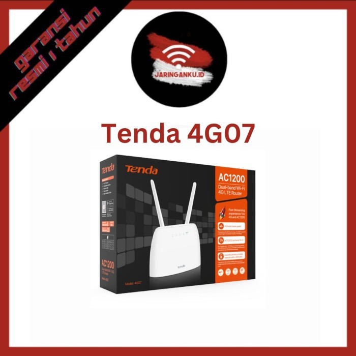 Jual Tenda 4G07 Router AC1200 Modem Wifi 4G LTE Dual Band SimCard 4G-07 ...
