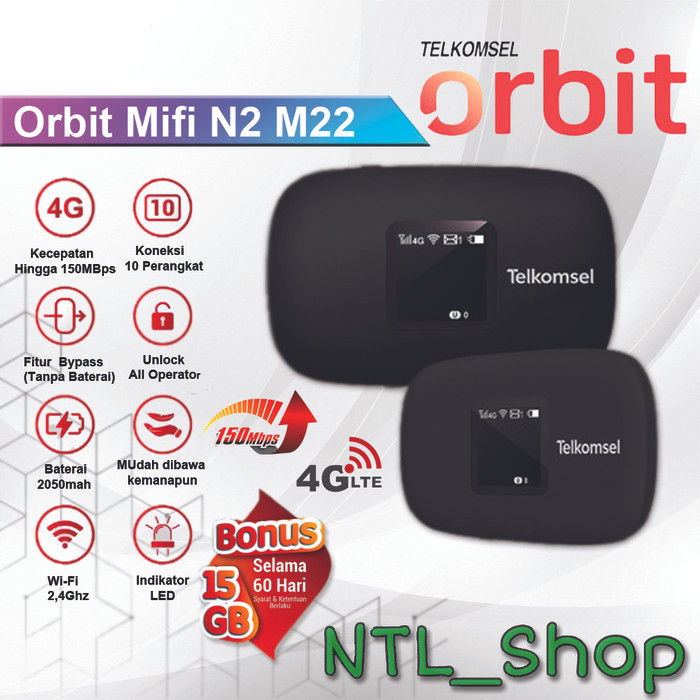 Jual Mifi Orbit N2 Portable Modem Wifi 4G LTE High Speed | Shopee Indonesia