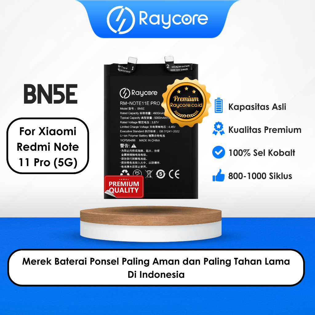 Jual Raycore - Baterai BN5E FOR REDMI NOTE 11 PRO ( 5G ) | Shopee Indonesia
