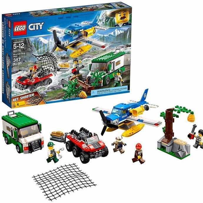 Jual LEGO City-60175 Mountain River Heist Set Police Cop Airplane Pilot ...