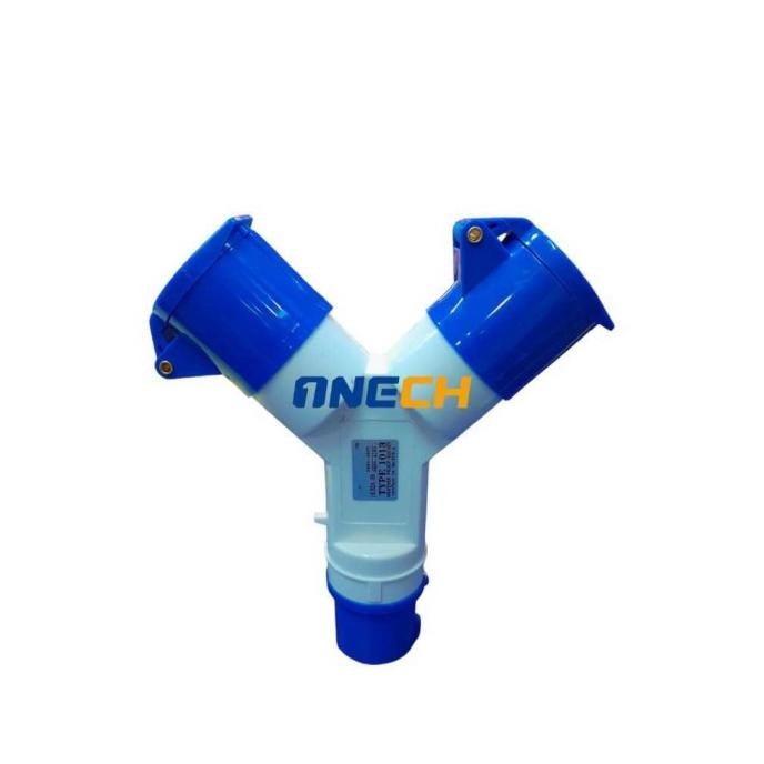 Jual Promo Socket Plug Mounting Cabang 2 16A-32A 3pin/ Industrial Plug ...