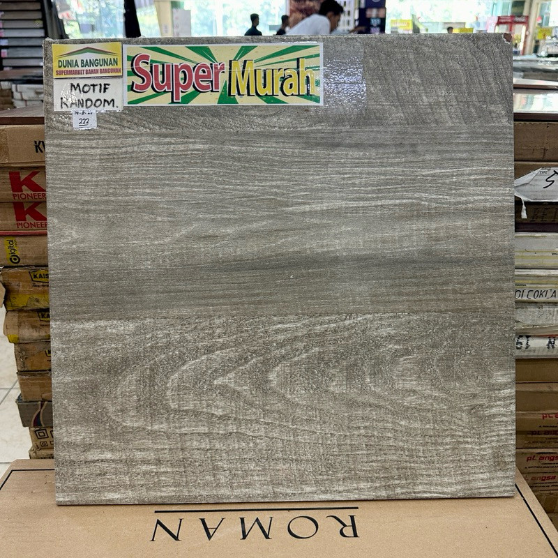 Jual Keramik 50x50 Urat Kayu Abu KIA Ferro Grey 50x50 Keramik Kasar ...