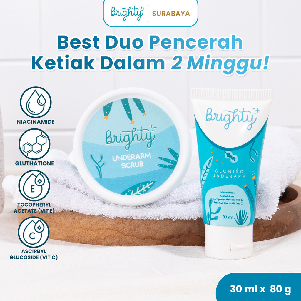 Jual Brighty Glowing Underarm X Underarm Scrub (Limited Package Brighty ...