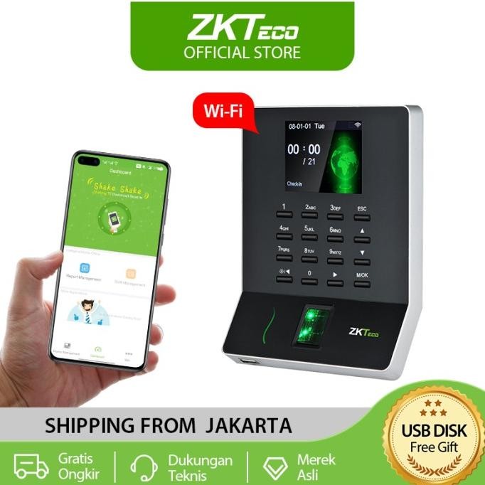 Jual Mesin Absensi Sidik Jari - ZKTeco WL20 AS99 | Shopee Indonesia