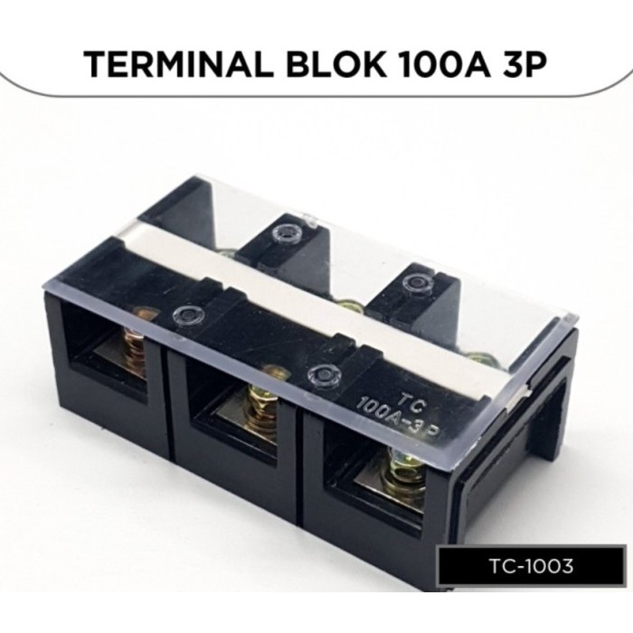 Jual SPECIAL Terminal Block 100A 3 4 Pole Isolator Kabel Listrik Blok 4P 3P 100 Amp | Shopee ...