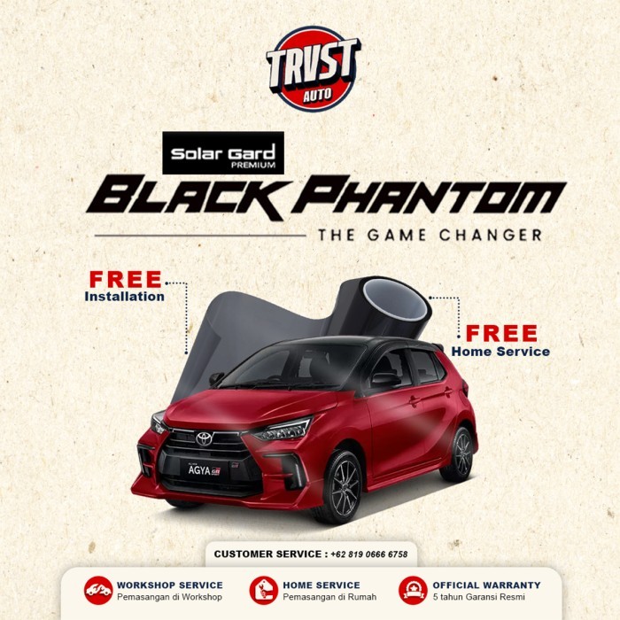 Jual Kaca Film Solar Gard Premium Black Phantom Full Body | Shopee Indonesia