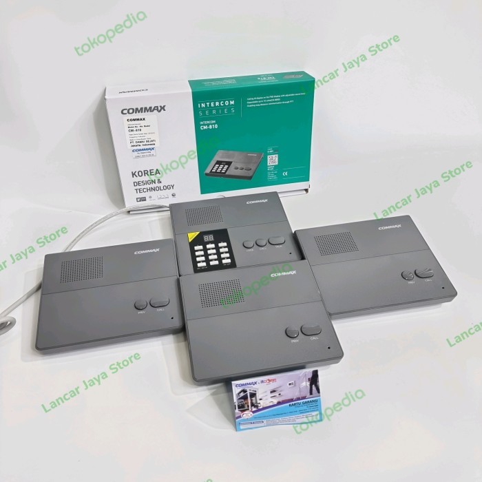 Jual Intercom Commax CM810 Plus 3unit CM800 Hitam | Shopee Indonesia
