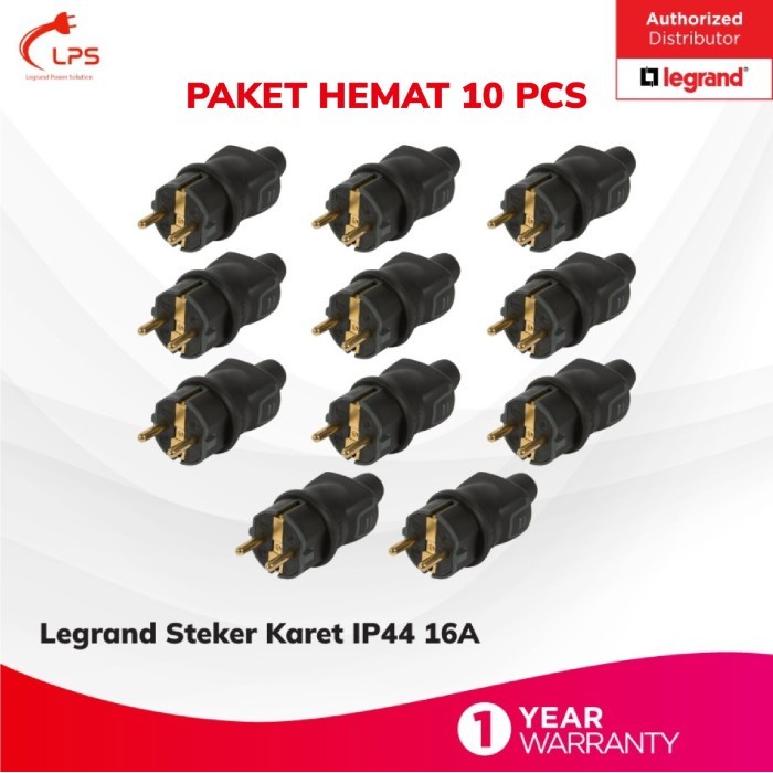 Jual Best Seller Legrand Steker Colokan Karet Anti Air 2P 16A Hitam ...