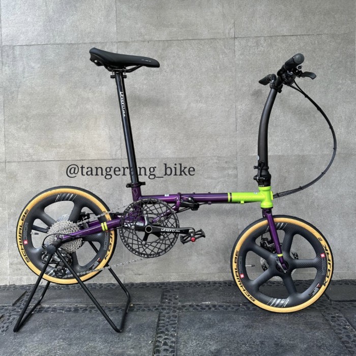 Jual Sepeda Fnhon Gust Disc 16 inch 10 Speed Black Yellow | Shopee ...