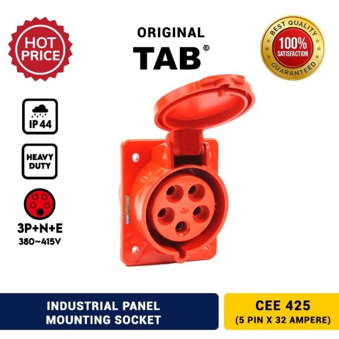 Jual Terjangkau Stop Kontak Genset 5 Pin 32A Cee 425 Tab Industrial ...