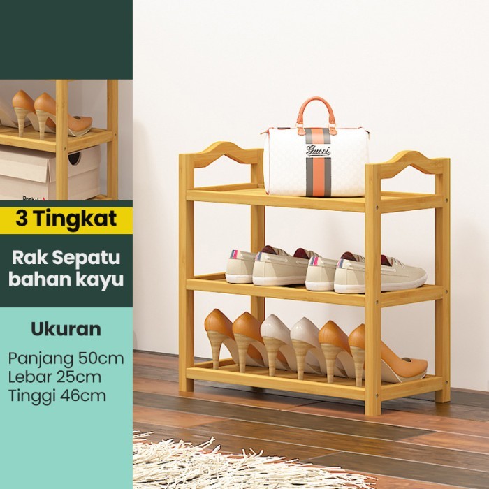 Jual Rak Sepatu Mainland Rak Sepatu Kayu Tingkat Model Terbaru Simple ...