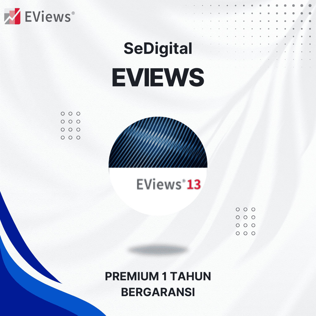 Jual Aplikasi penelitian Eviews 13 Full Version - Windows Analisis Data Statistik Metode ...