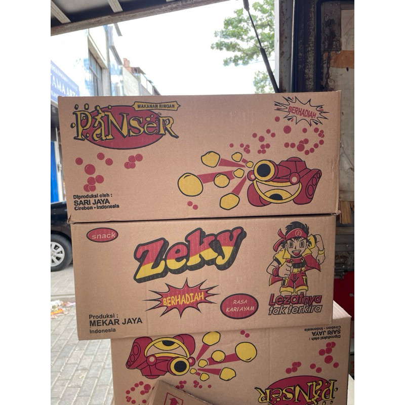 Jual Snack Ciki Chiki Zeky Panser jeki 1 dus/karton | Shopee Indonesia