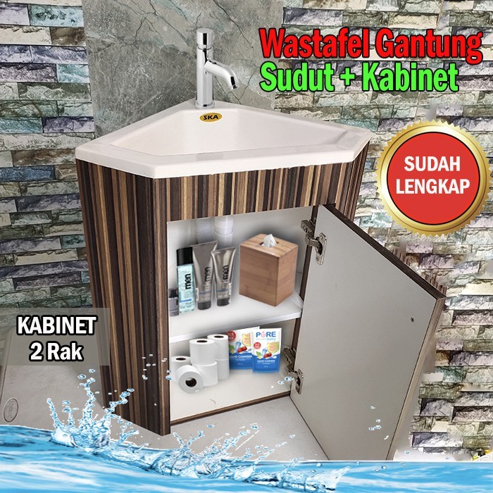 Jual Wastafel kabinet / Wastafel gantung / wastafel sudut | Shopee ...